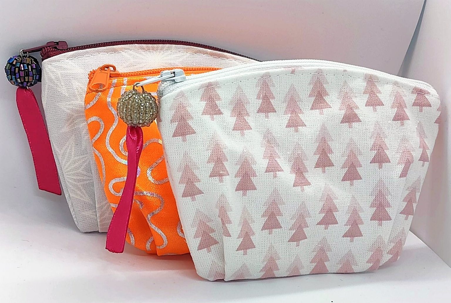 Beautiful Handmade Pattern Zip Coin Purses - Large Size